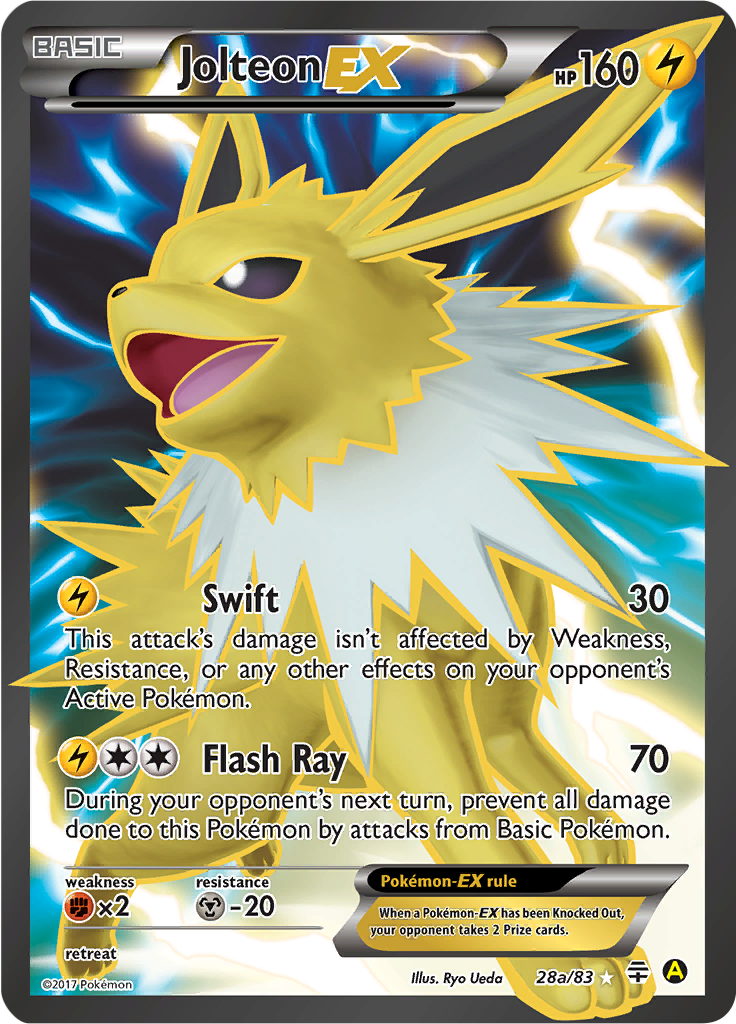 Jolteon-EX - Generations (GEN) #28a – Limitless